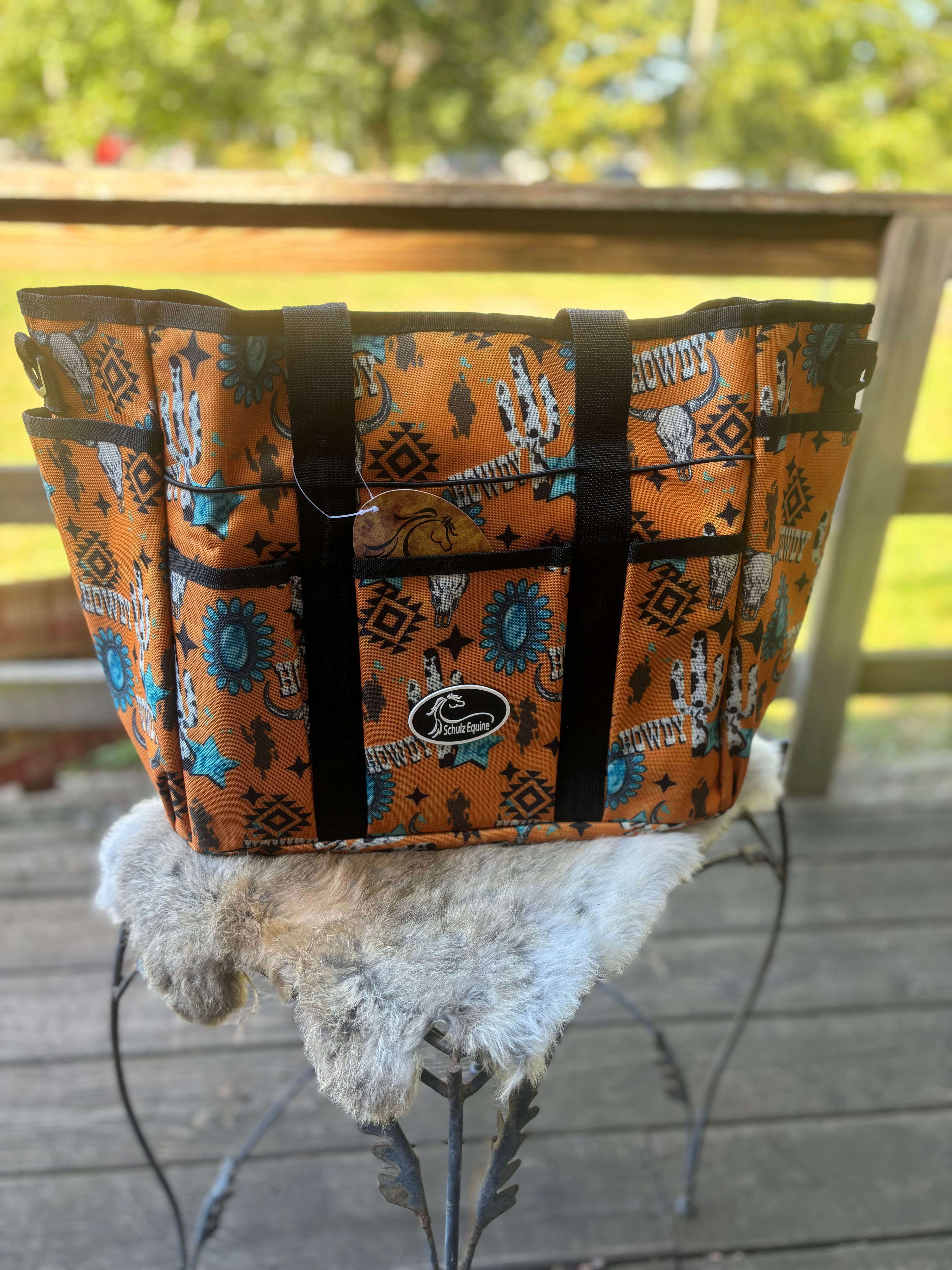 Schultz Equine Grooming Bag-Howdy Print – K and A Tack